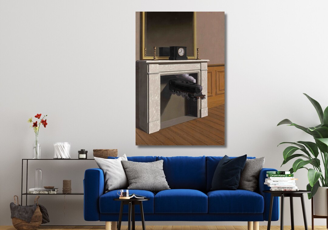 Rene Magritte Time Transfixed Canvas,rene Magritte Time Transfixed Wall ...