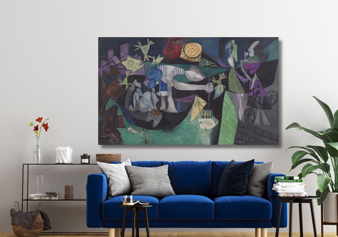 Pablo Picasso,pablo Picasso Reproduction "night Fishing at Antibes ...