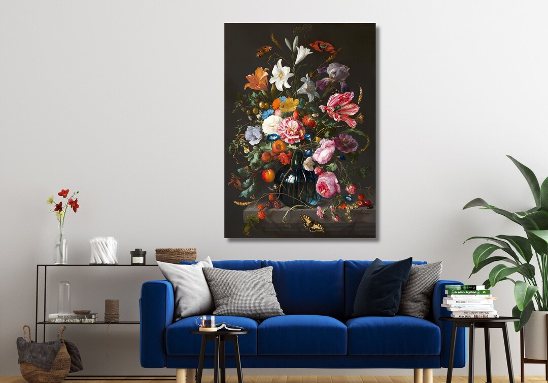 Jan Davidsz De Heem Vase of Flowers Wall Art, Dutch Still Life Jan ...