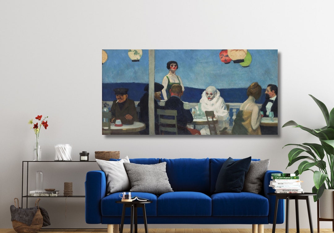 Soir Bleu by Edward Hopper Canvas Print Art,edward Hopper Canvas Museum ...