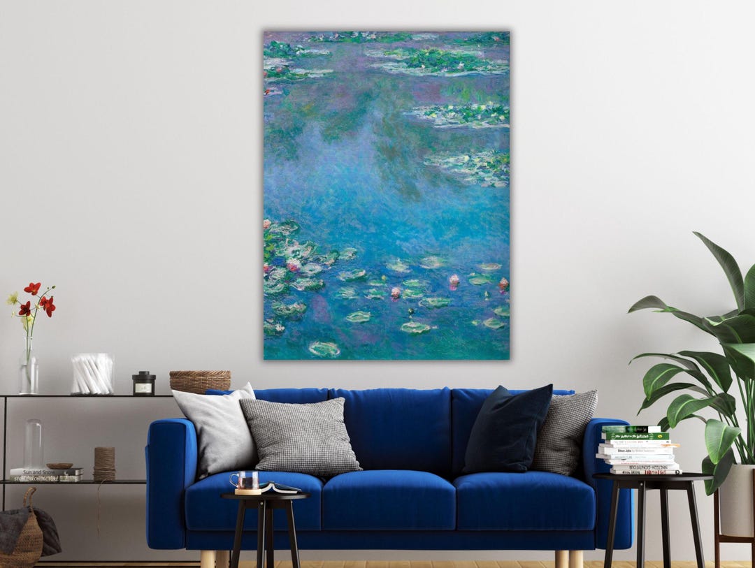 Claude Monet Water Lilies Canvas Wall Art, Claude Monet Art,claude ...