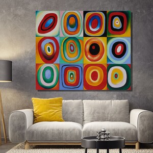 Wassily Kandinsky Color Study Poster Wall Art,wassily Kandinsky Canvas ...