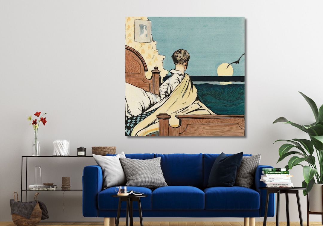 Boy and Moon by Hopper Canvas,edward Hopper Art Reproduction,classic ...