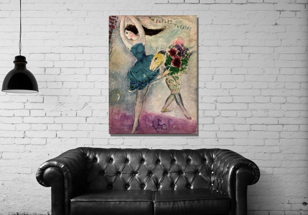 Marc CHAGALL the Ballet Theatre Canvas Print Art ,the Ballet Theatre ...