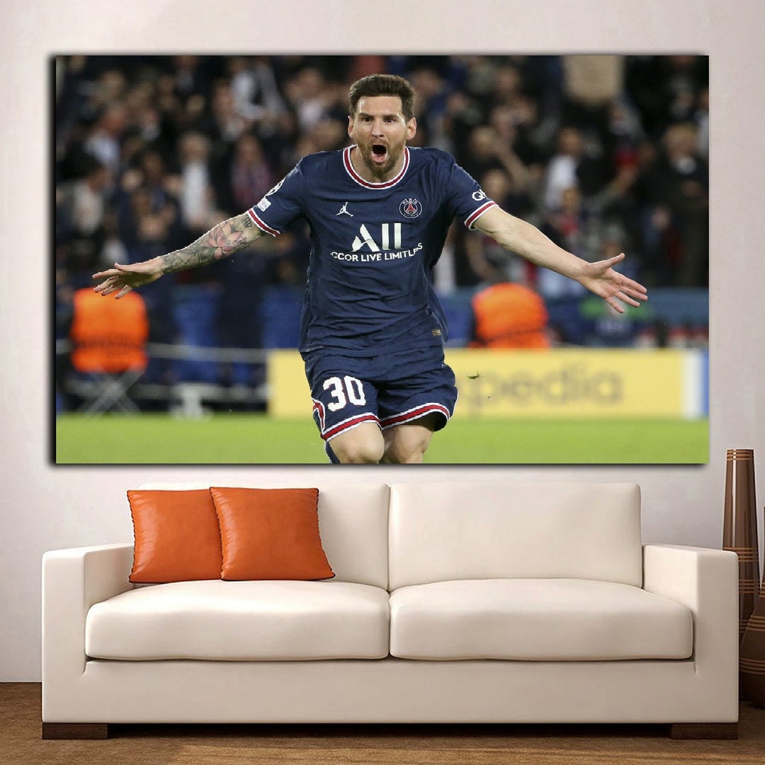 Lionel Messi Poster, Lionel Messi Canvas Art, Kids Gift, Man Cave ...