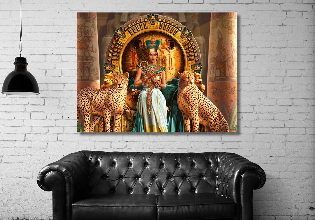 Queen Cleopatra Art,cleopatra Art Egypt Canvas,architecture Décor ...