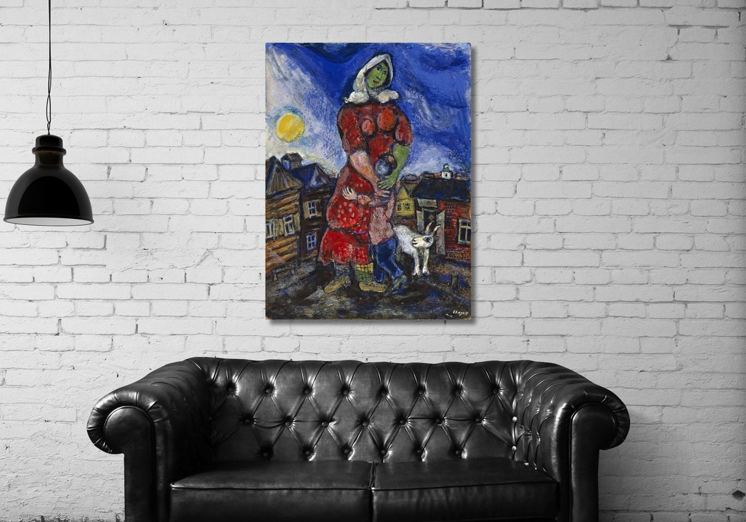 Marc CHAGALL Mother and Child Canvas Wall Art,marc CHAGALL Canvas Print ...