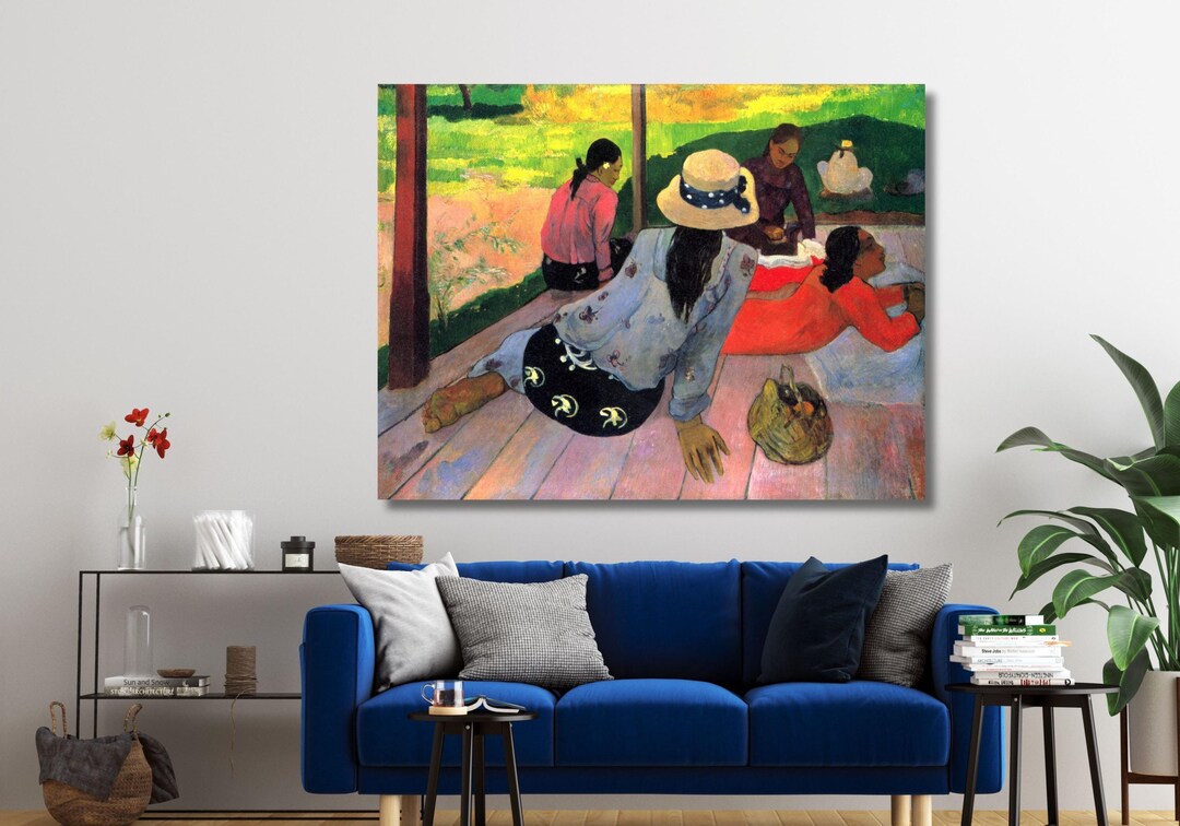 The Siesta by Paul Gauguin Canvas Wall Art Decor,paul Gauguin Artwork ...
