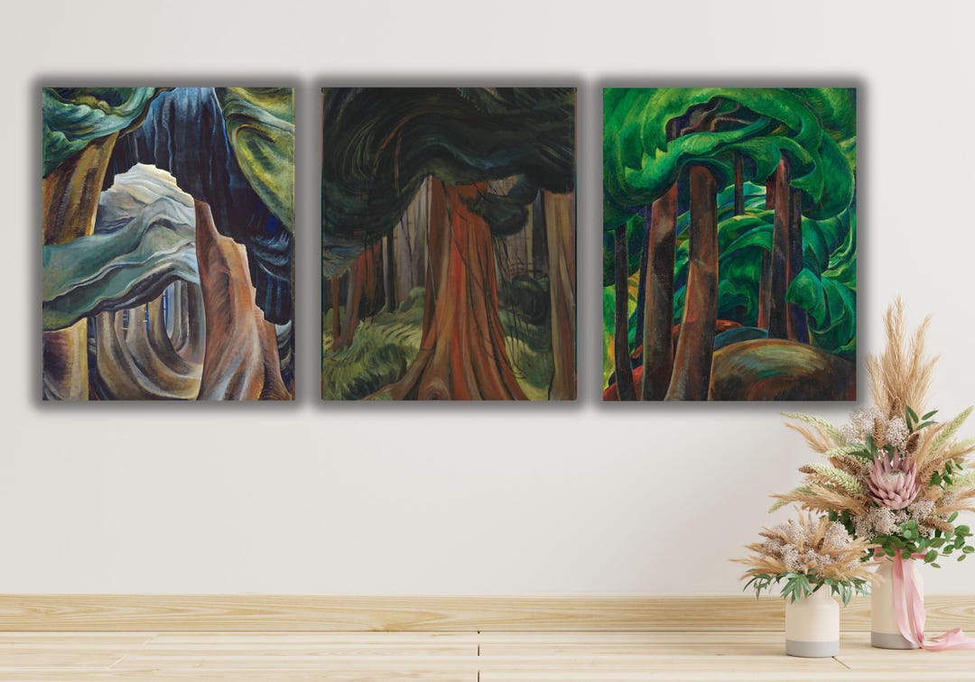 Set of 3 Emily Carr Canvas Art, Emily Carr Artworks,emily Carr Print ...