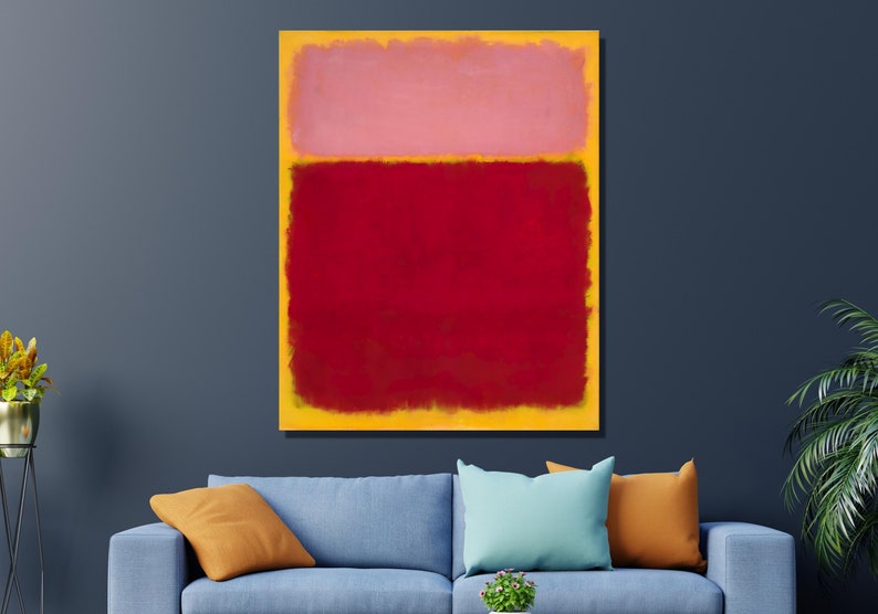 Mark Rothko Reproduction Canvas Print,modern Abstract Wall Art,modern ...