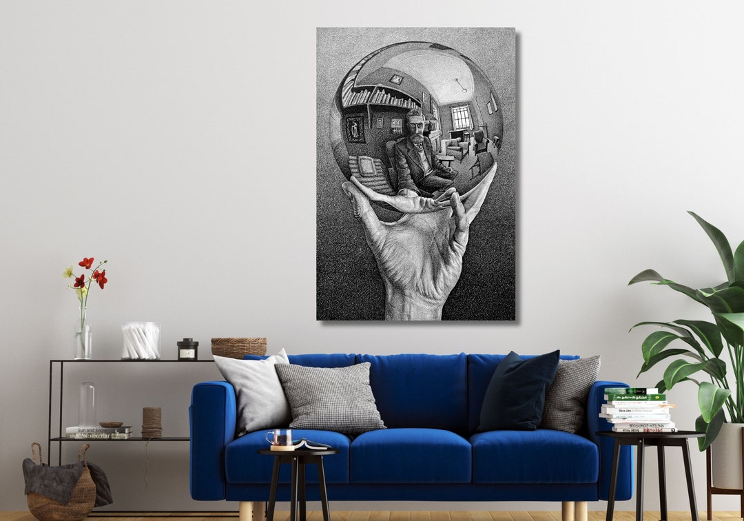 Hand With Reflecting Sphere by Maurits Cornelis Escher Canvas,cornelis ...