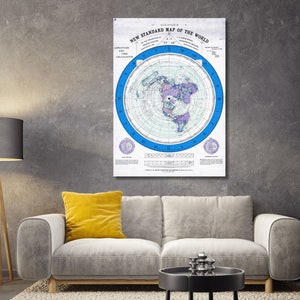 Old Flat Earth World Map by Alexander Gleason 1892 ,flat Earth Map ...