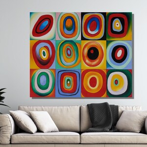 Wassily Kandinsky Color Study Poster Wall Art,wassily Kandinsky Canvas ...