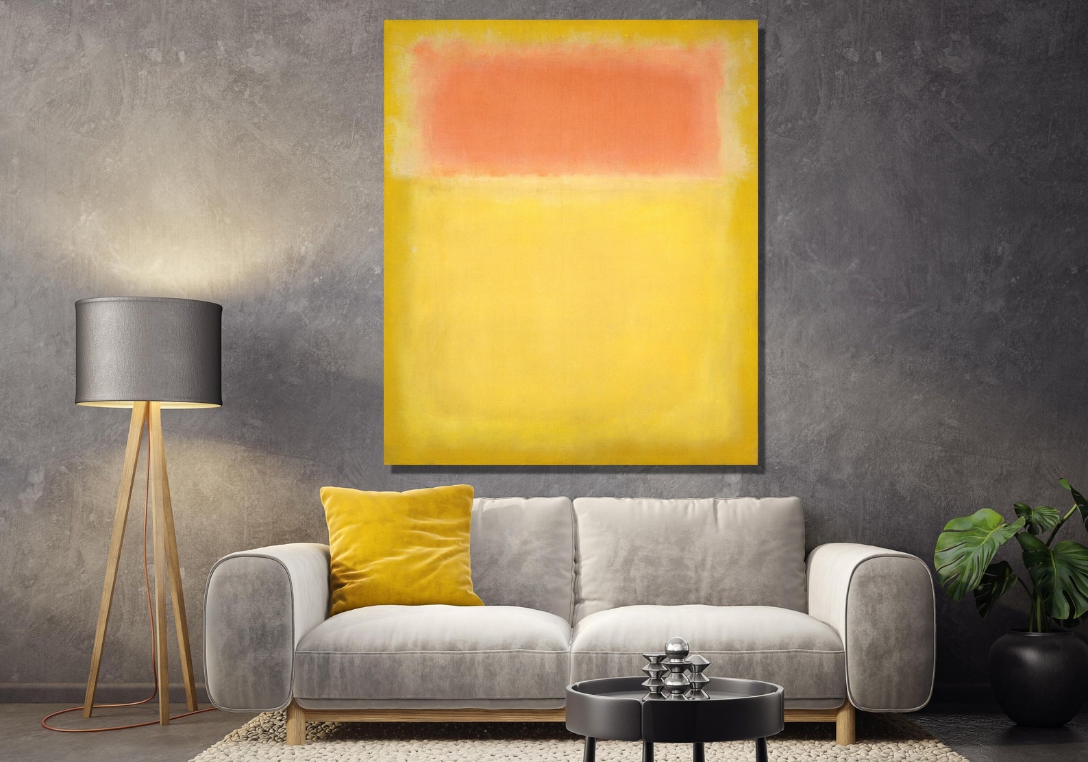 Mark Rothko Yellow Orange Reproduction Mark Rothko Canvas - Etsy
