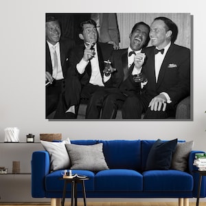 The Rat Pack Canvas Art,the Rat Pack, Frank Sinatra, Dean Martin, Sammy ...