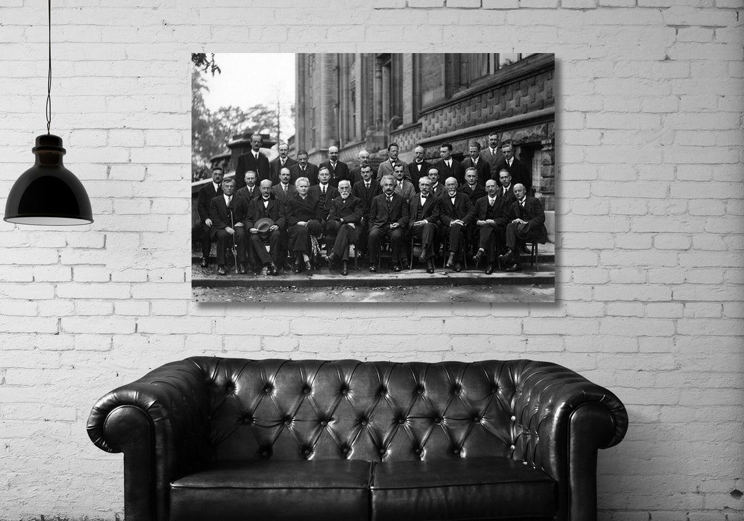 Solvay Conference 1927 Poster Painting,vintage Physics Canvas,modern ...
