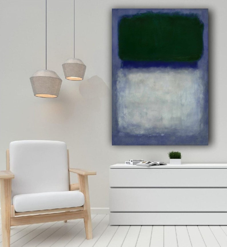 Mark Rothko Canvas Wall Art Rothko Reproduction Blue and Grey - Etsy