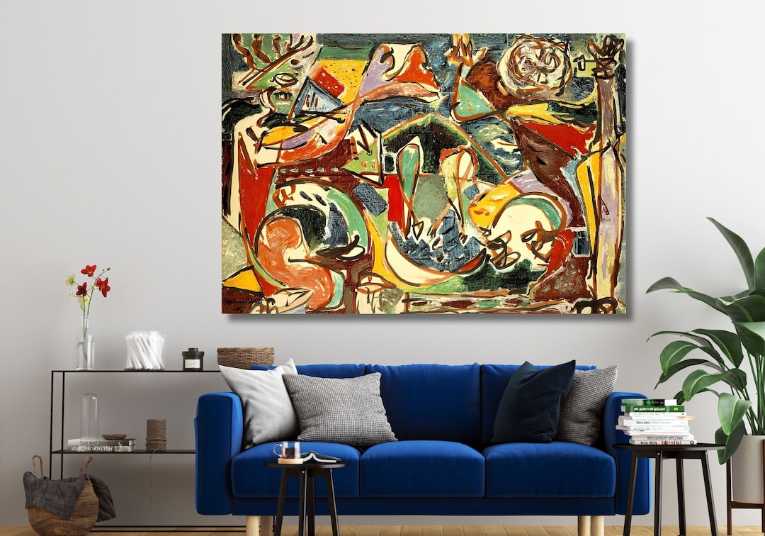 Jackson Pollock the Key Canvas,the Key of Pollock Print, Pollock Canvas ...
