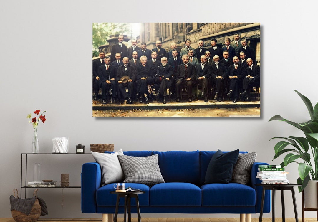 Solvay Conference 1927 Poster,vintage Physics Canvas,science Print ...