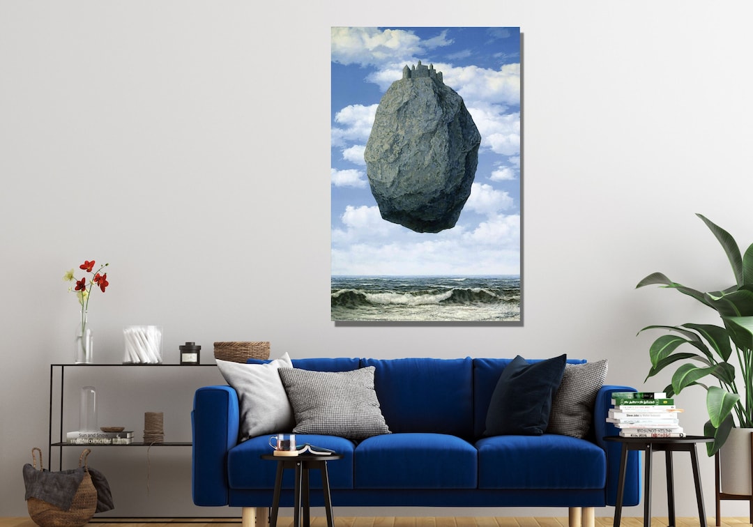 Magritte Rene Wall Art, the Castle in the Pyrenees (1959) by Magritte ...