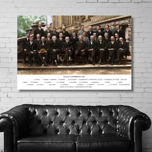 Solvay Conference 1927 Canvas,vintage Physics Poster,science Print ...