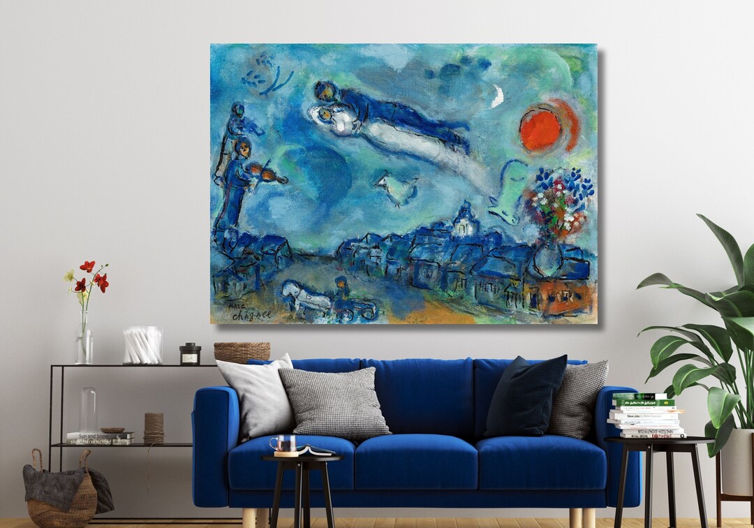 Chagall Canvas Print Marc Chagall Painting Print Classic Art Canvas ...