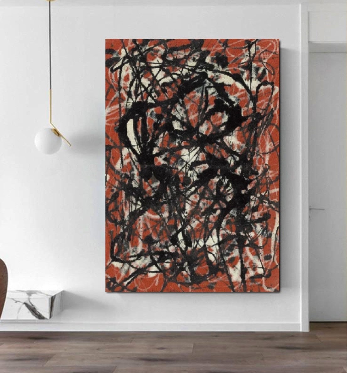 Jackson Pollock Free Form Drip Reproduction Canvas Wall Art Abstract Canvas Wall Art Poster Print Home office Room Decor Gift canvas ART Etsy