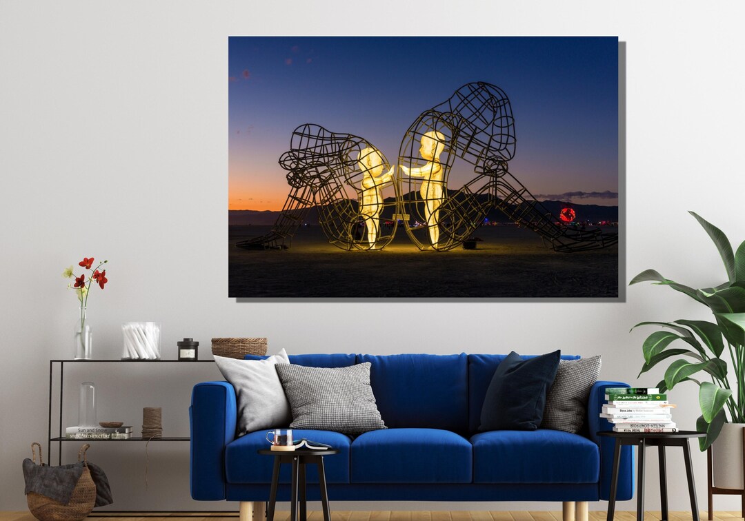 Alexander Milov Modern Wall Art Love Art Two People Turning - Etsy