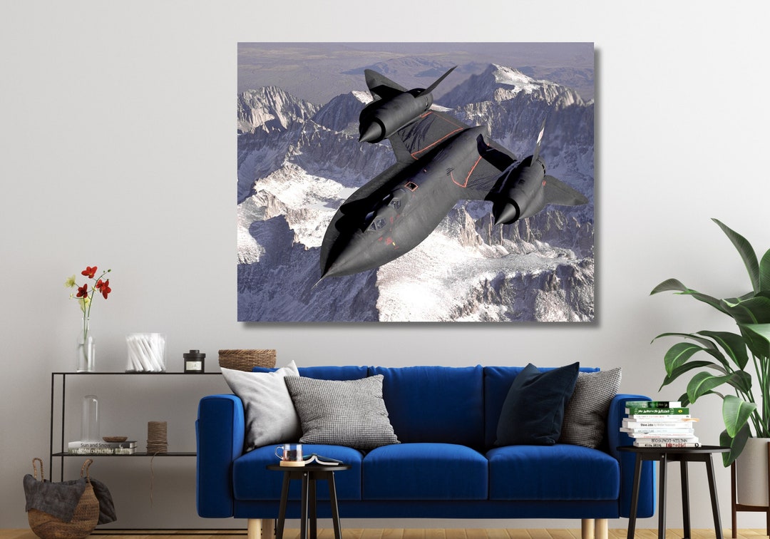 Lockheed SR-71 Blackbird Poster, Aviation Wall Art, Aviator Gift, Pilot ...