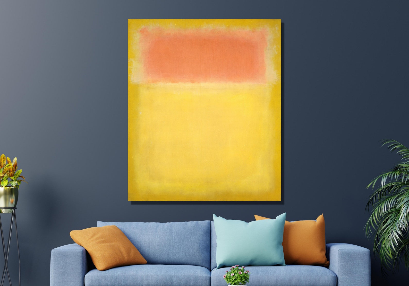 Mark Rothko Yellow Orange Reproduction Mark Rothko Canvas - Etsy