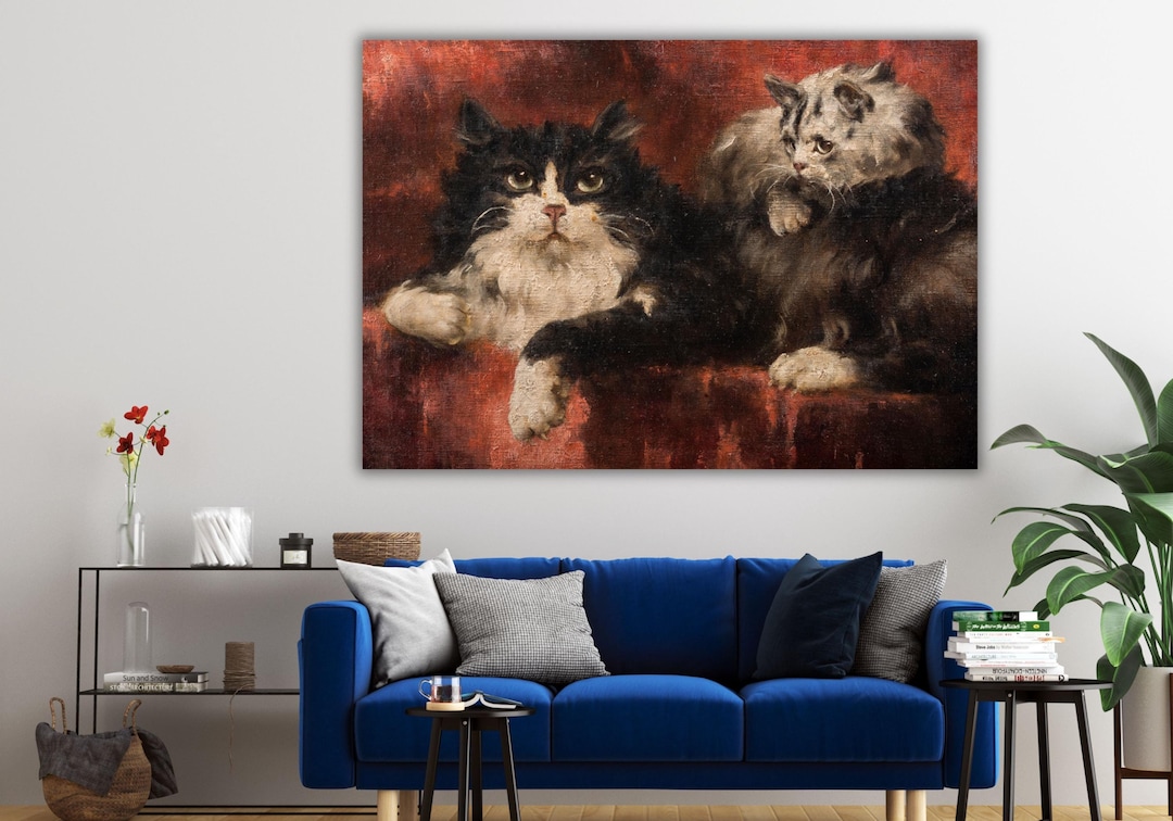Carl Kahler Cats Canvas Print,carl Kahler Playful Cats Canvas Art ...