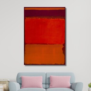 Mark Rothko Red Painting Print Art,mark Rothko Canvas Poster ,rothko ...