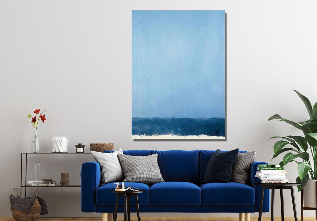 Mark Rothko,rothko Wall Art,rothko Reproduction,blue and White Mark ...