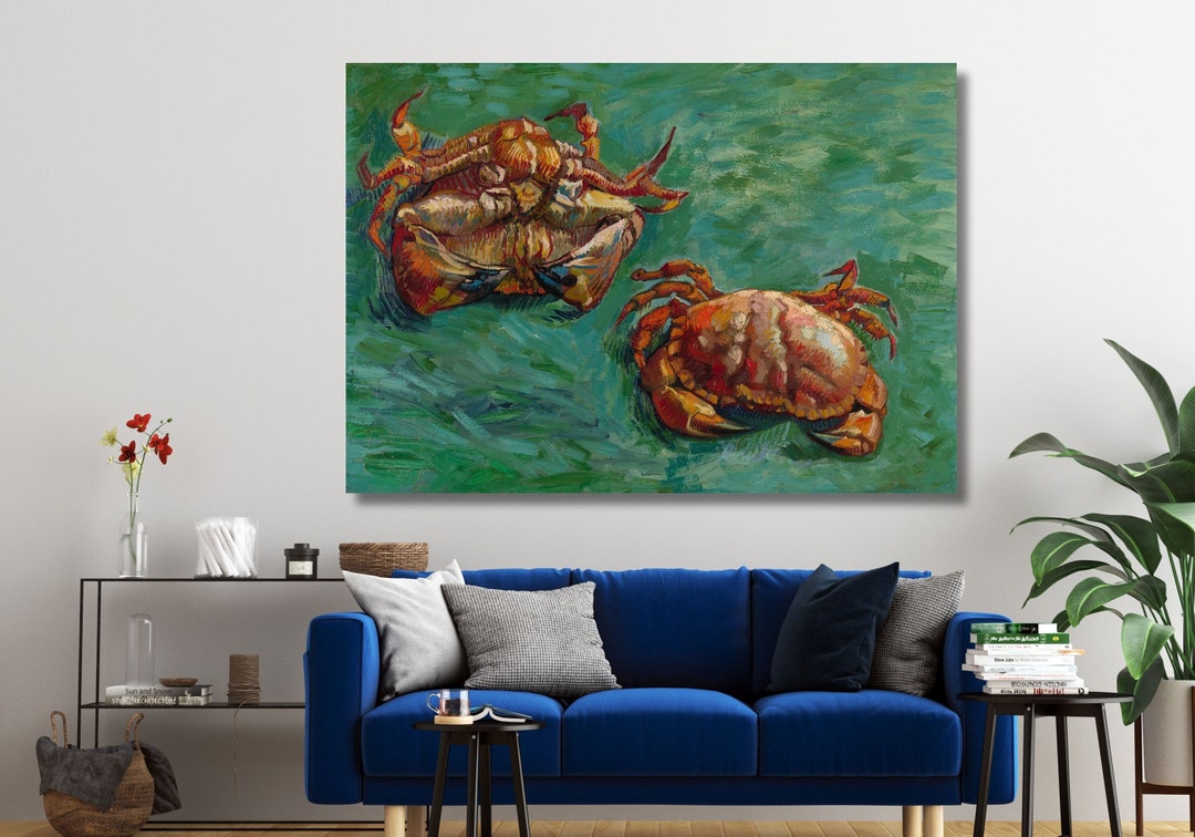 Vincent Van Gogh Two Crabs 1889 Poster Canvas,reprodcution Print,van ...