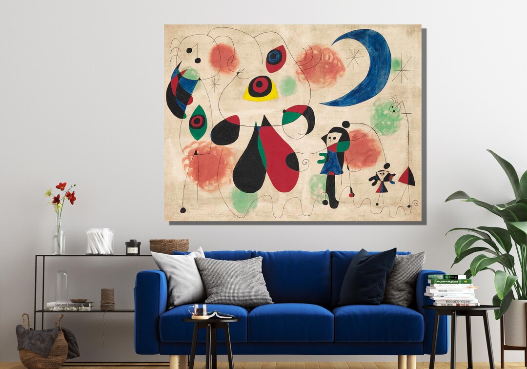 Joan Miro Poster, Joan Miro Canvas Wall Art,joan Miró Abstract ...