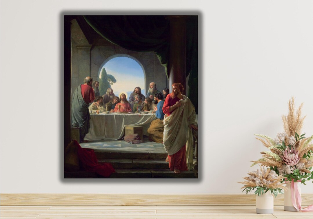 The Last Supper by Carl Bloch Canvas Art, the Last Supper Art Print ...