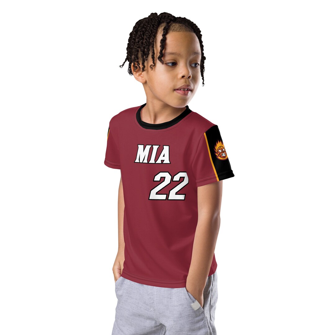 Personalized Miami Basketball Team Red Jersey Kid / Toddler Tee Fast ...