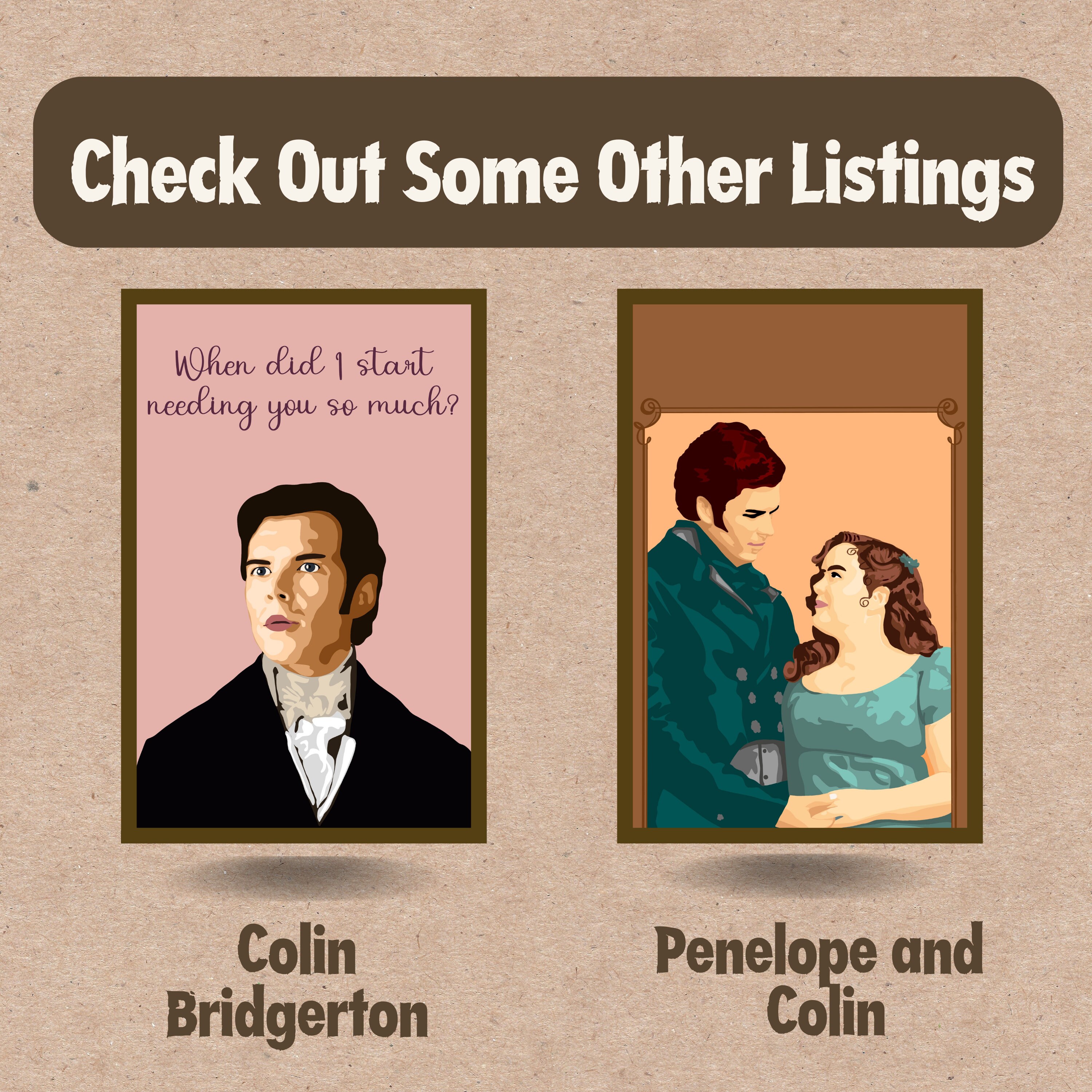 Penelope Featherington Digital Poster Bridgerton Poster Colin ...