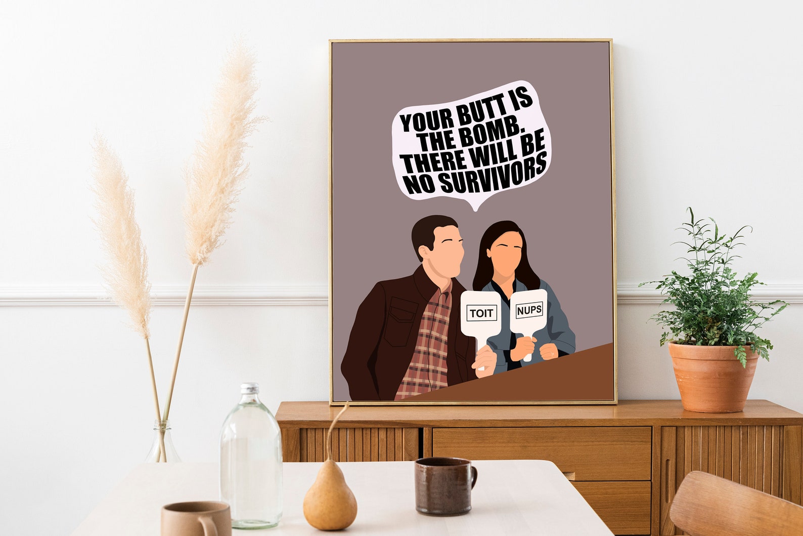 Brooklyn 99 Jake and Amy B99 Wall Decor Brooklyn 99 Toit Amy Santiago ...