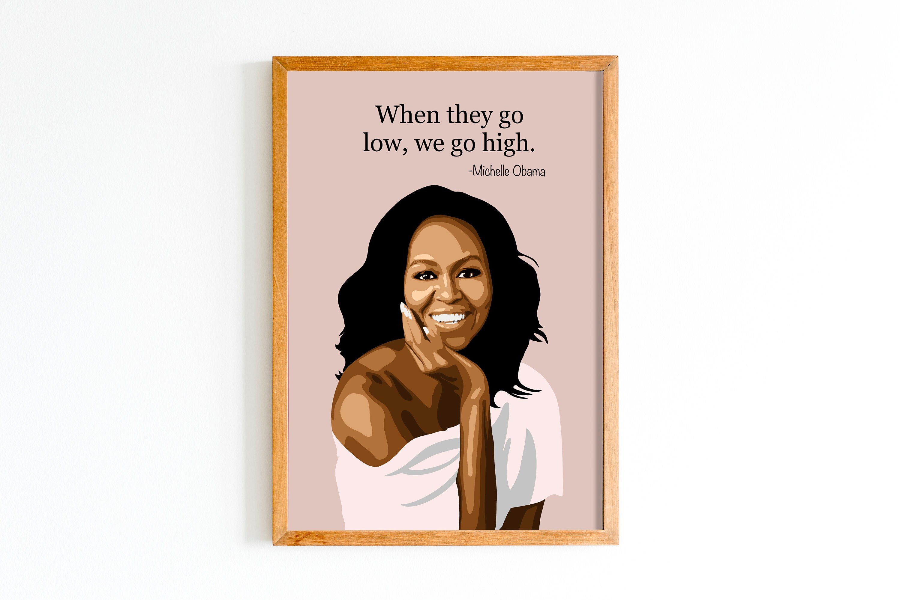 Michelle Obama Poster Women's Day Poster Inspirational Women Poster ...
