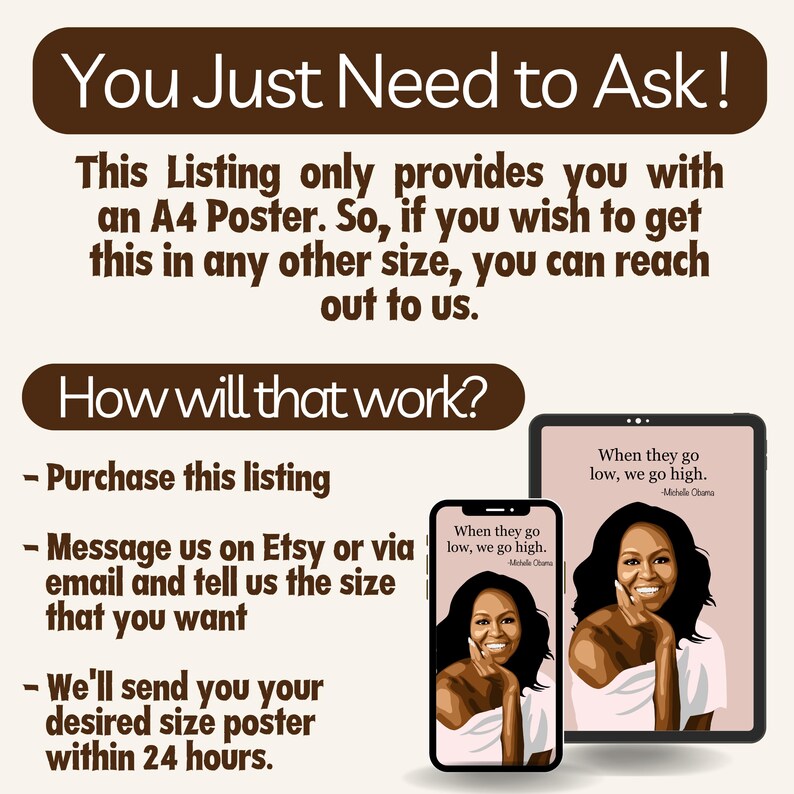 Michelle Obama Poster Women's Day Poster Inspirational Women Poster ...