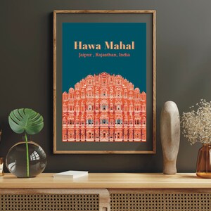 Hawa Mahal Incredible India Poster for Decorations With Antique Touch ...