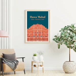 Hawa Mahal Incredible India Poster for Decorations With Antique Touch ...