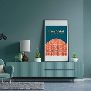 Hawa Mahal Incredible India Poster for Decorations With Antique Touch ...