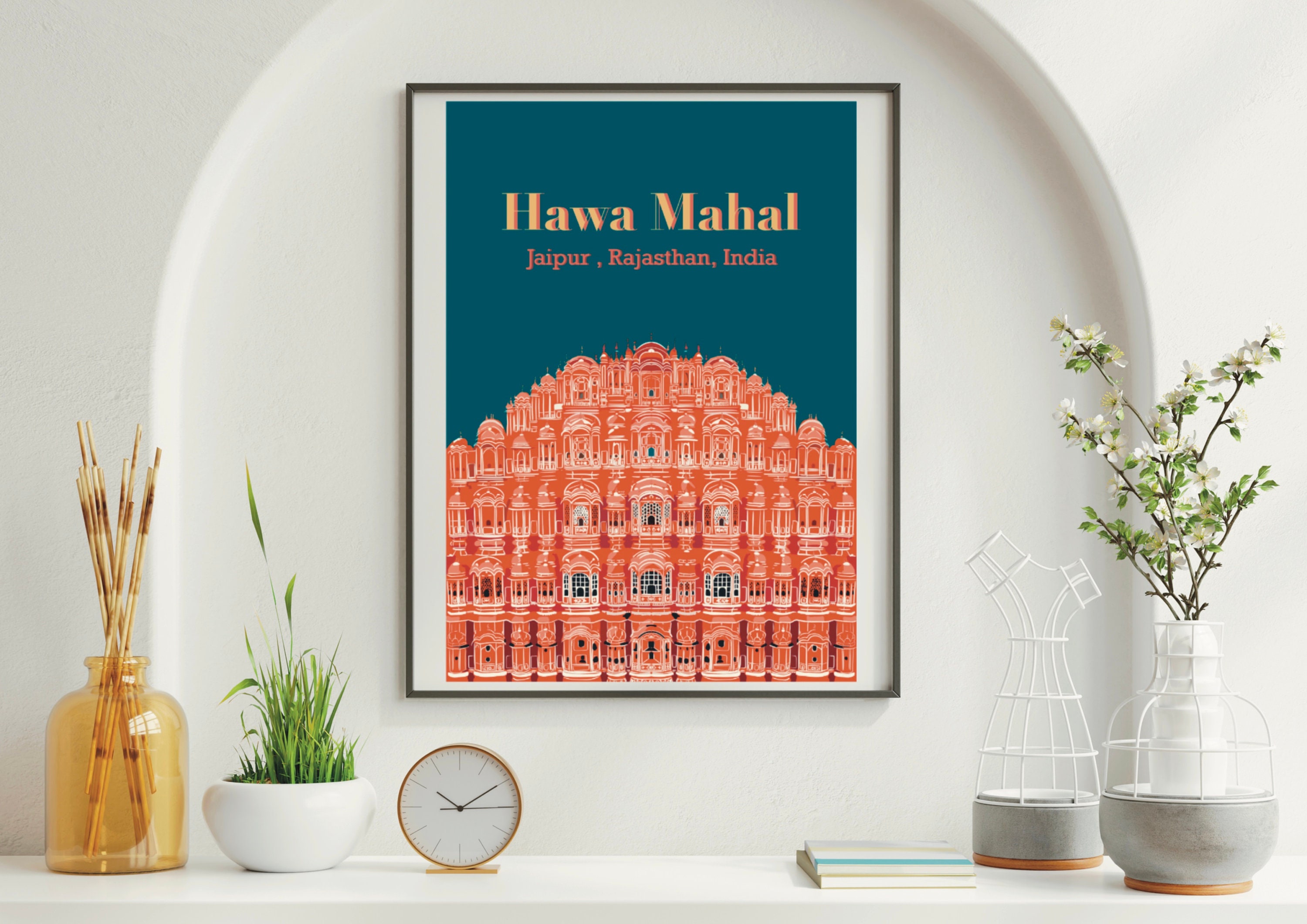 Hawa Mahal Incredible India Poster for Decorations With Antique Touch ...
