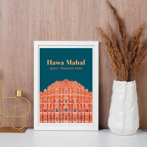 Hawa Mahal Incredible India Poster for Decorations With Antique Touch ...