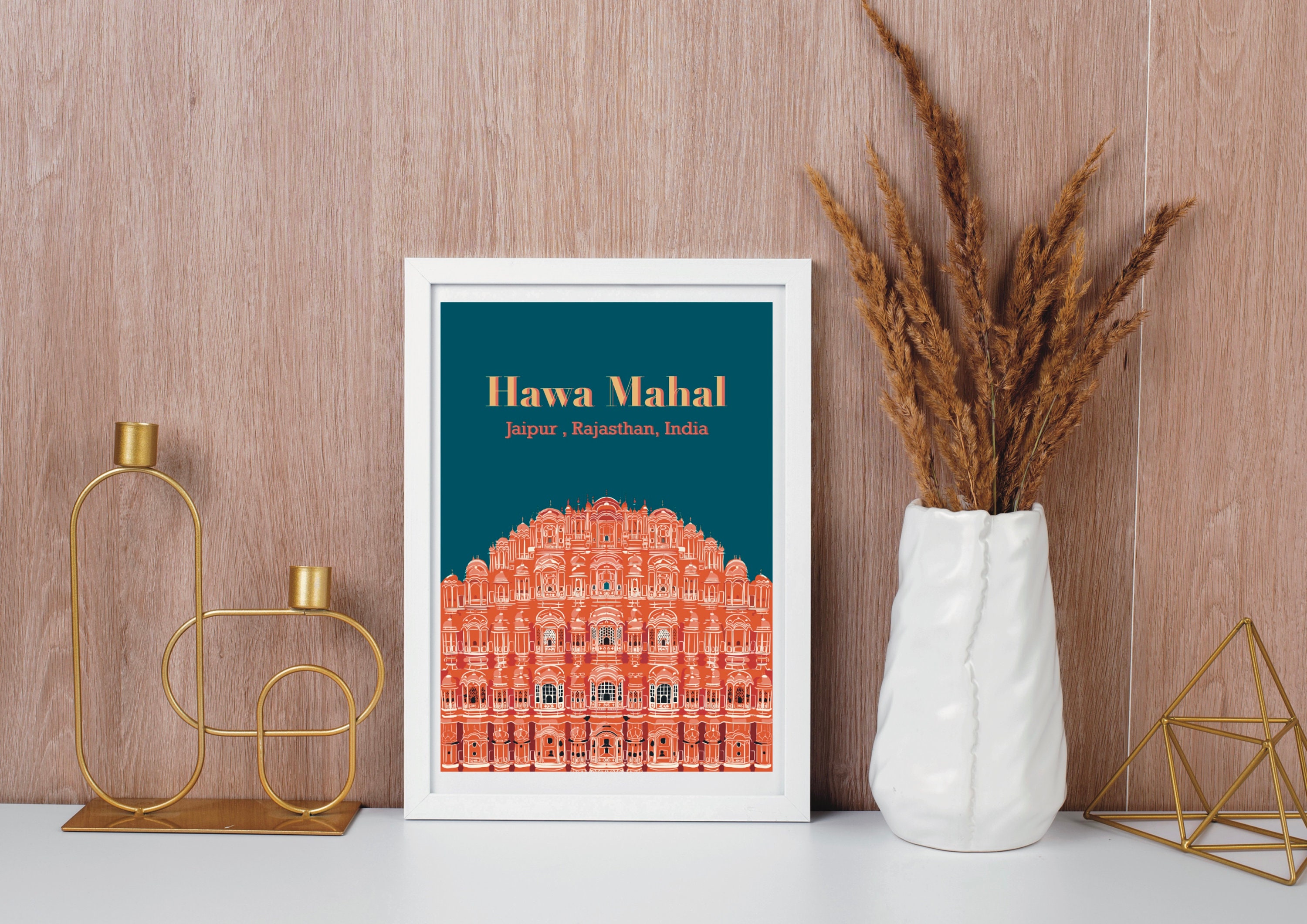 Hawa Mahal Incredible India Poster for Decorations With Antique Touch ...