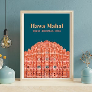 Hawa Mahal Incredible India Poster for Decorations With Antique Touch ...
