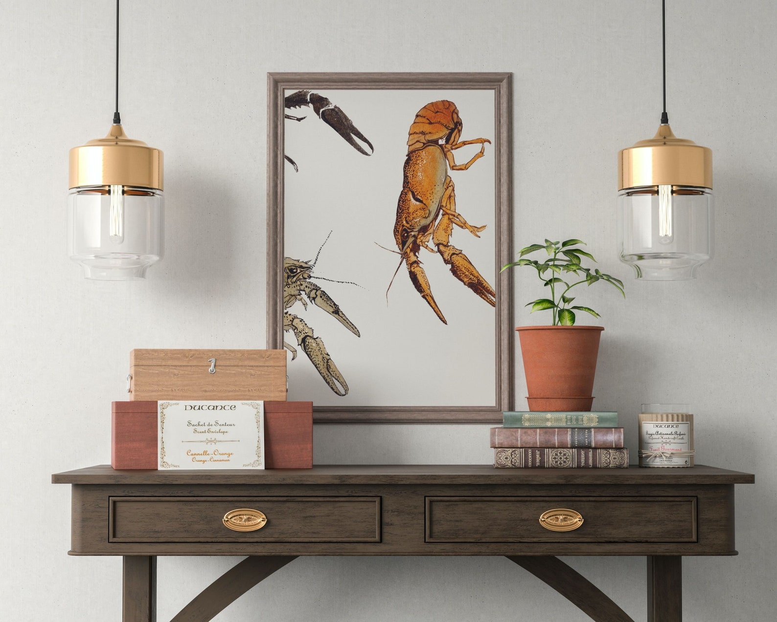 Crayfish PRINTABLE Wall Art. Unique Coastal Decor. Quirky and Fun ...
