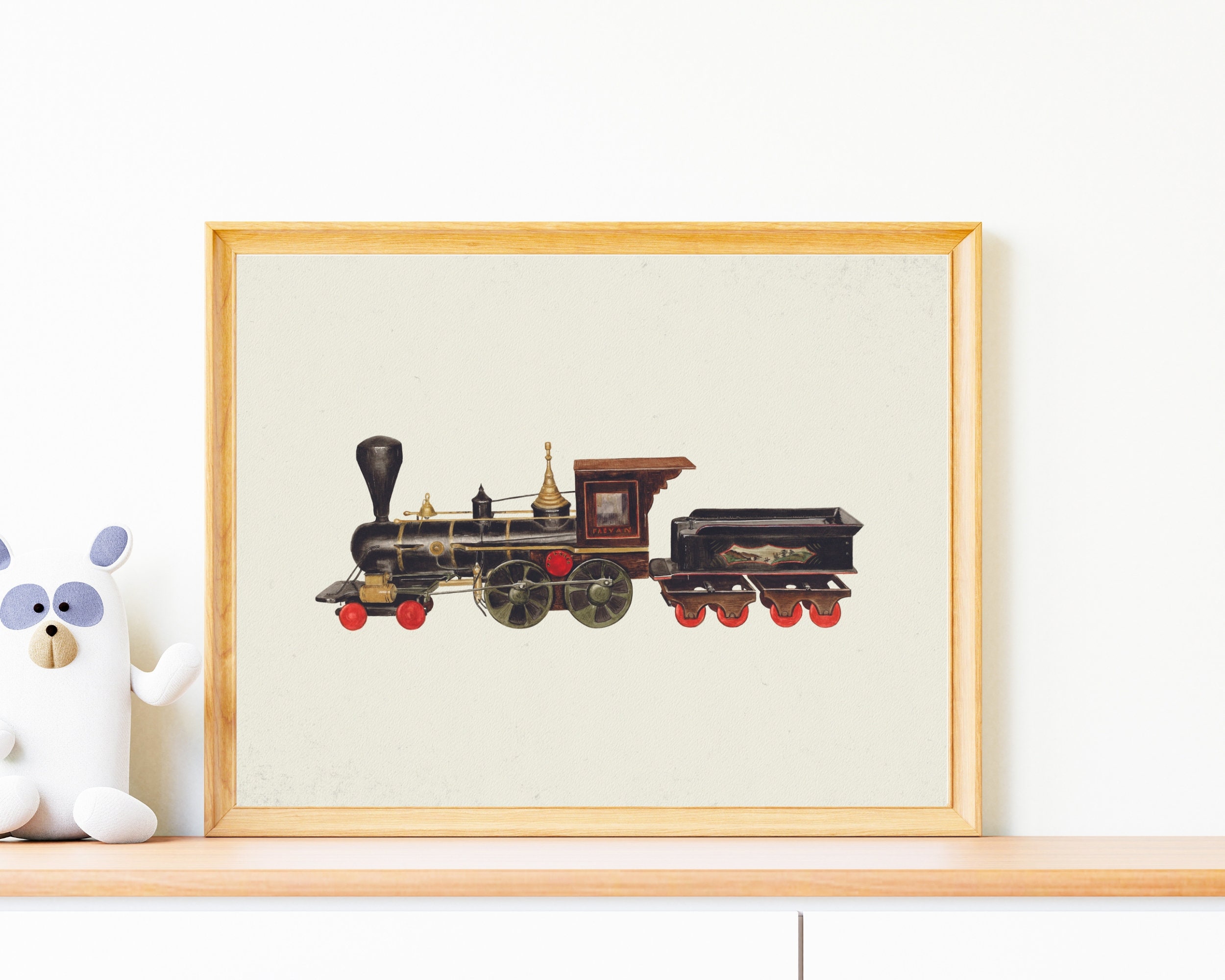 PRINTABLE Train Wall Art. Kids Room Decor. Nursery Room Toy Train Print ...